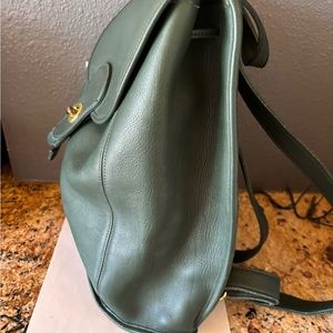 Coach | Bags | Coach Preowned Vintage Rare Bottle Green Rucksack ...